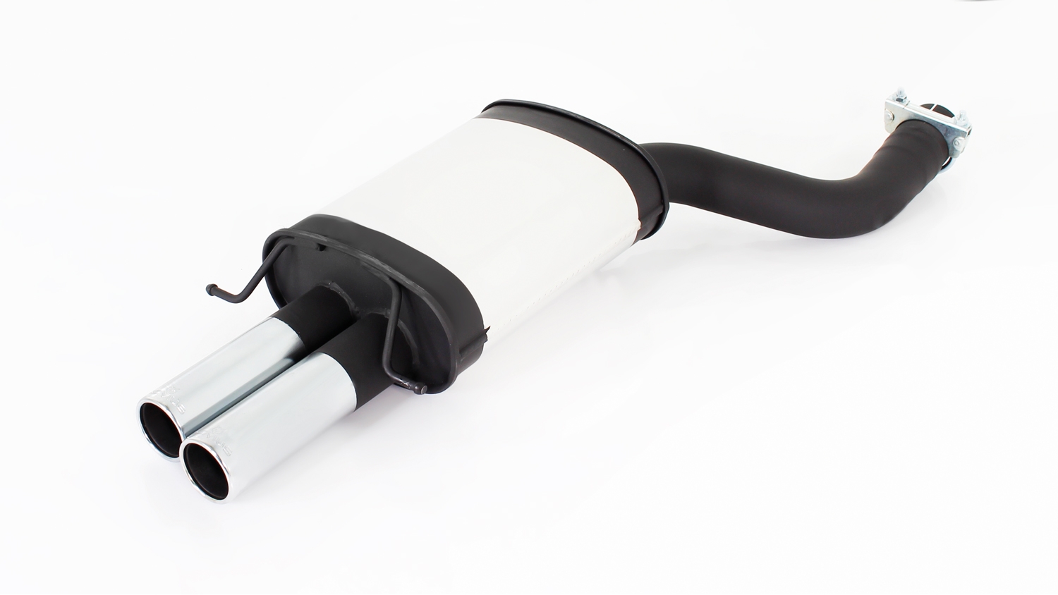 sport exhaust with 2 tail pipes Ø 76 mm